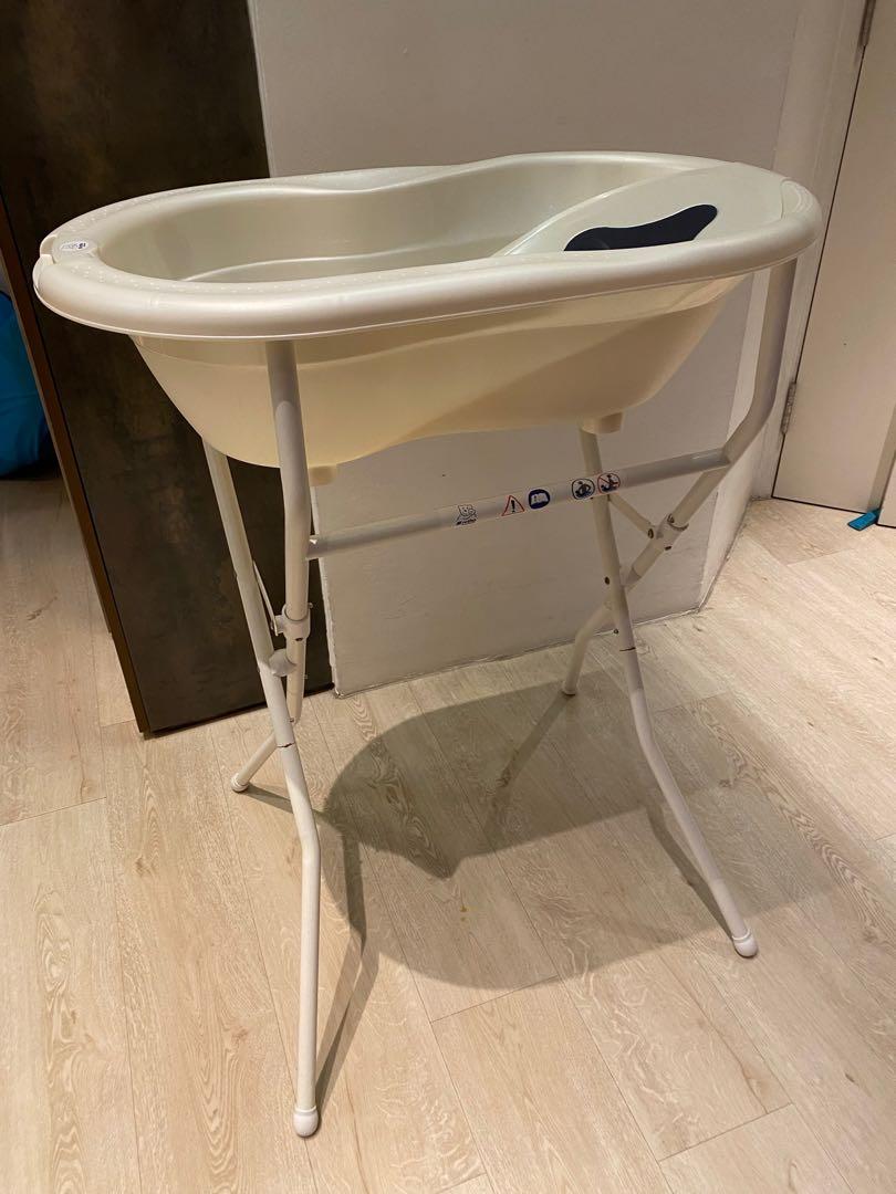 Rotho Baby Bath Tub With Stand (White), Babies & Kids, Bathing ...