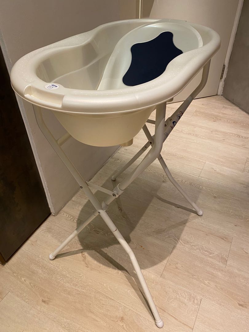 Rotho Baby Bath Tub With Stand (White), Babies & Kids, Bathing ...
