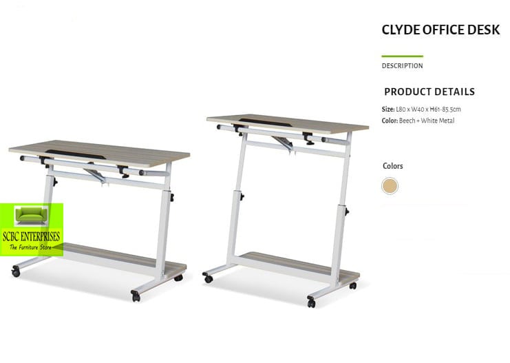 SCBC Office Desk Clyde, Furniture & Home Living, Furniture, Tables ...