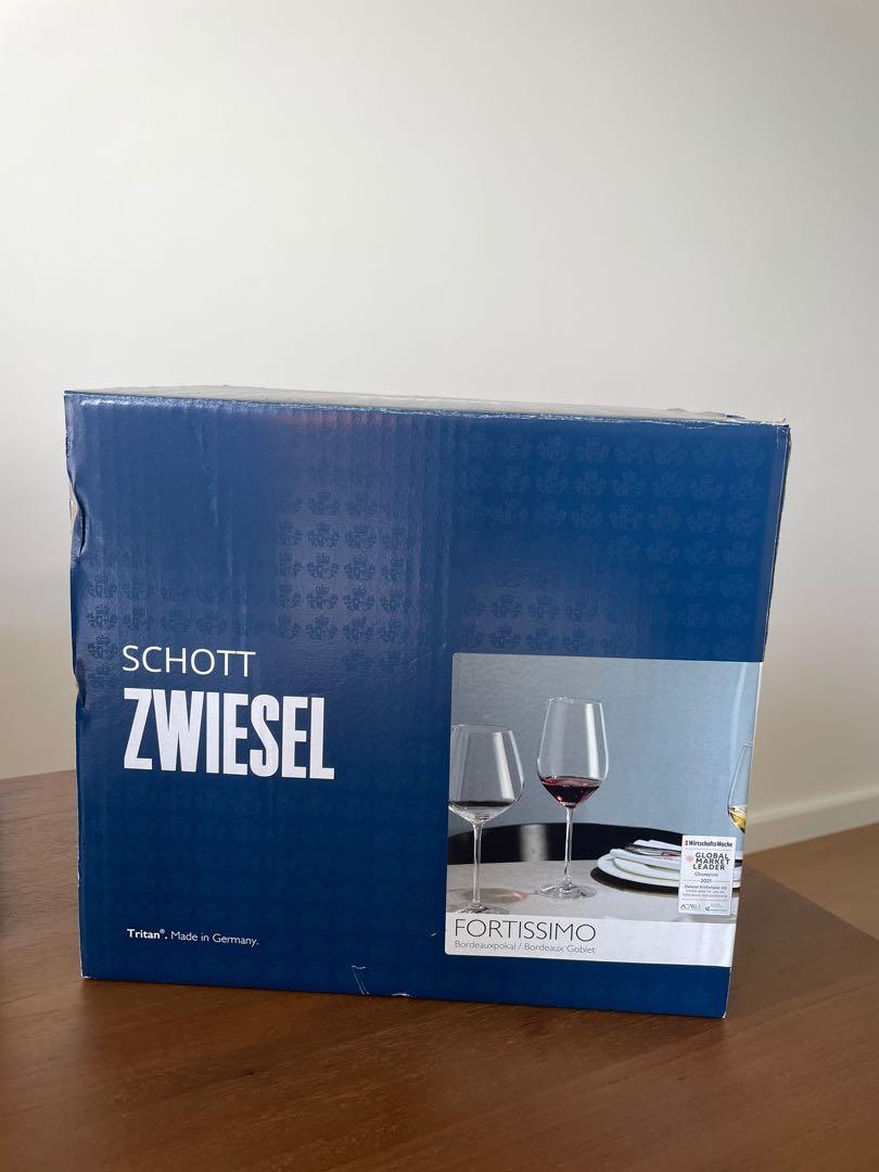 SCHOTT ZWIESEL FORTISSIMO RED WINE GLASSES (6 PIECES), Furniture & Home ...