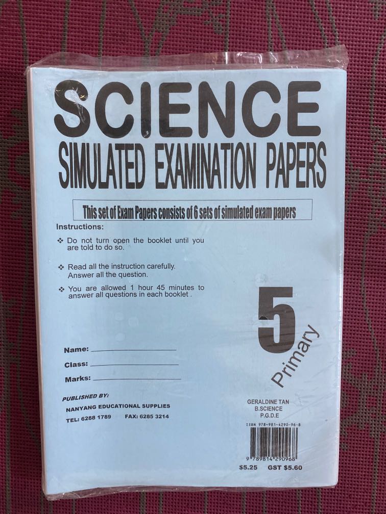 Science Exam Papers for P5, Hobbies & Toys, Books & Magazines ...