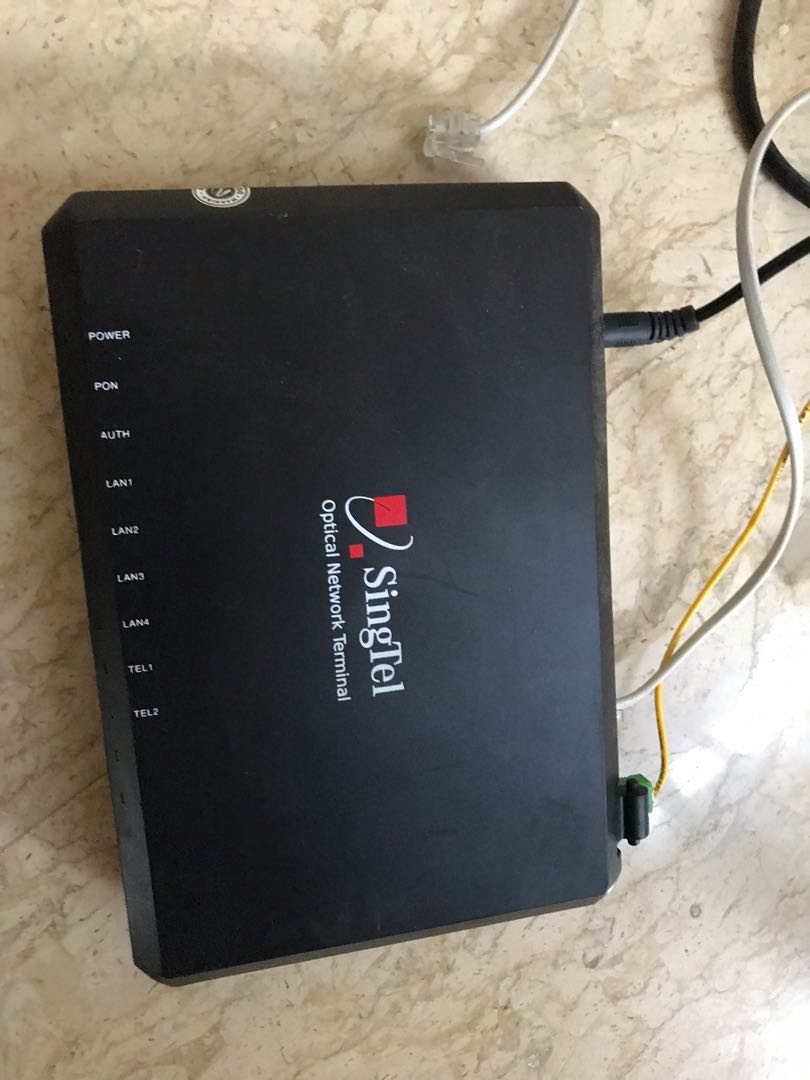 SingTel fiber router, Computers & Tech, Parts & Accessories, Networking ...