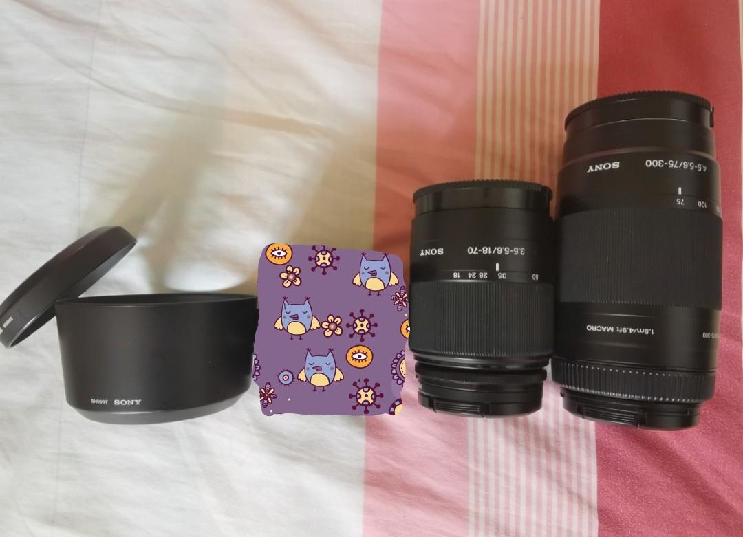 SONY DSLR CAMERA LENSES Only, Photography, Lens & Kits on Carousell
