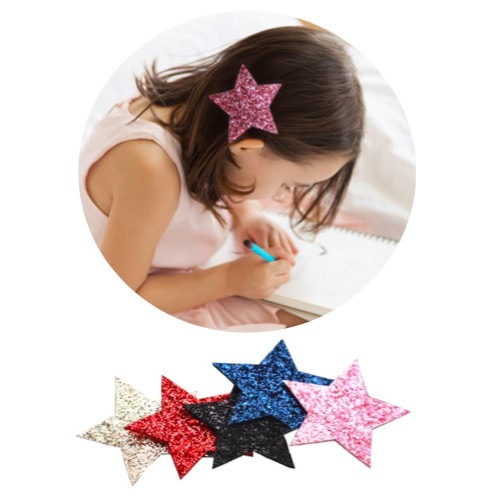 Sparkling Big Star Hair Clips, Babies & Kids, Babies & Kids Fashion on ...