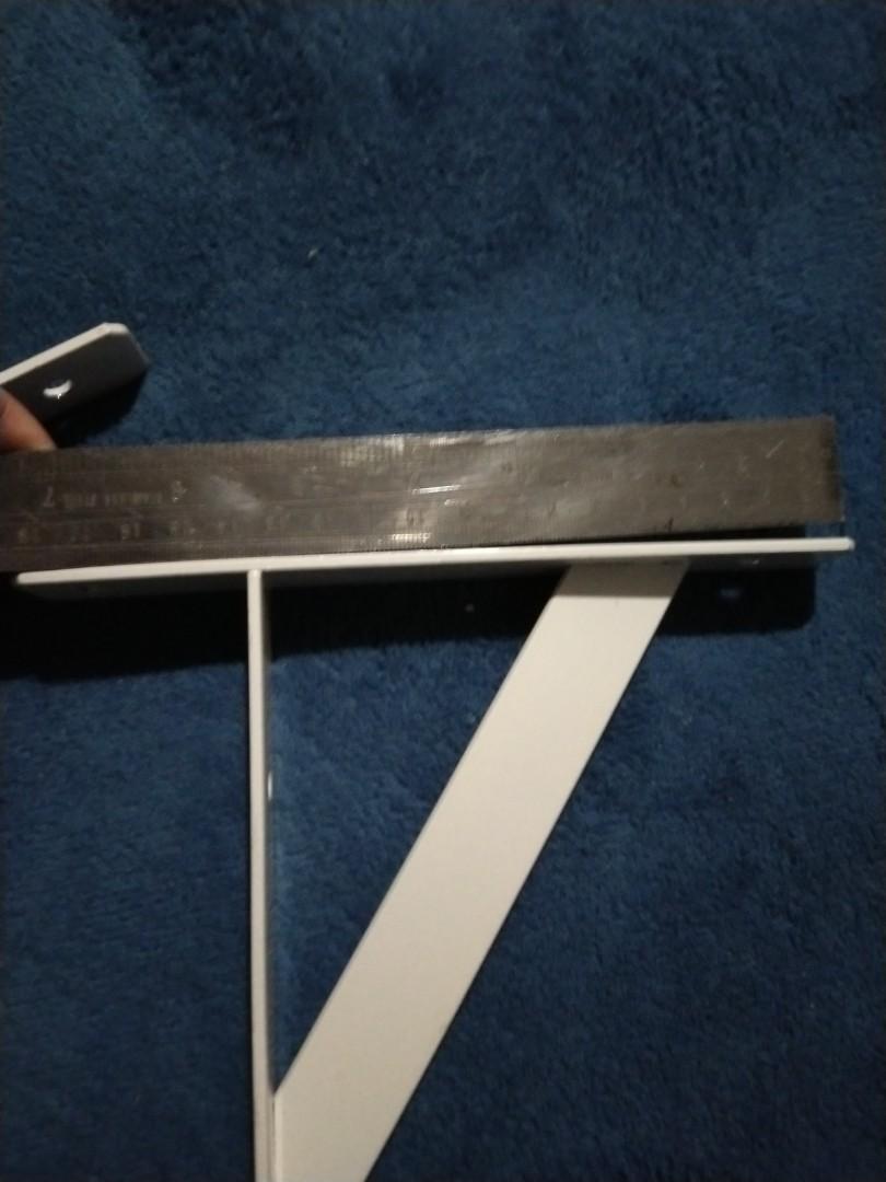 Strong metal L brackets white color 20cm x 18.5cm free normal mail ...