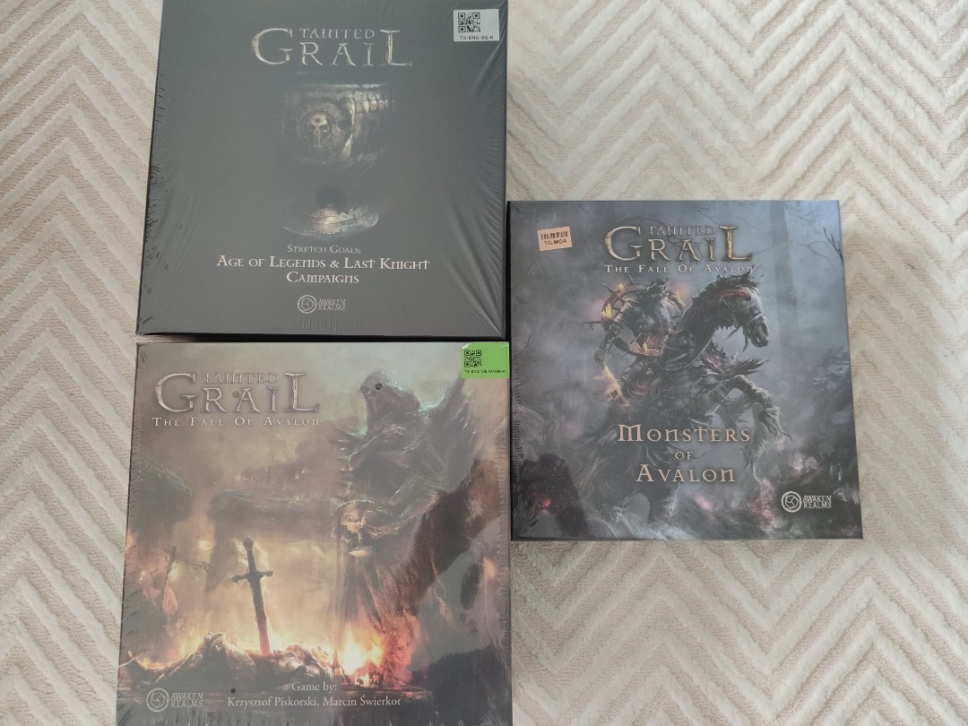 Tainted Grail Board Game w expansion, KS SGs, Hobbies & Toys, Toys ...