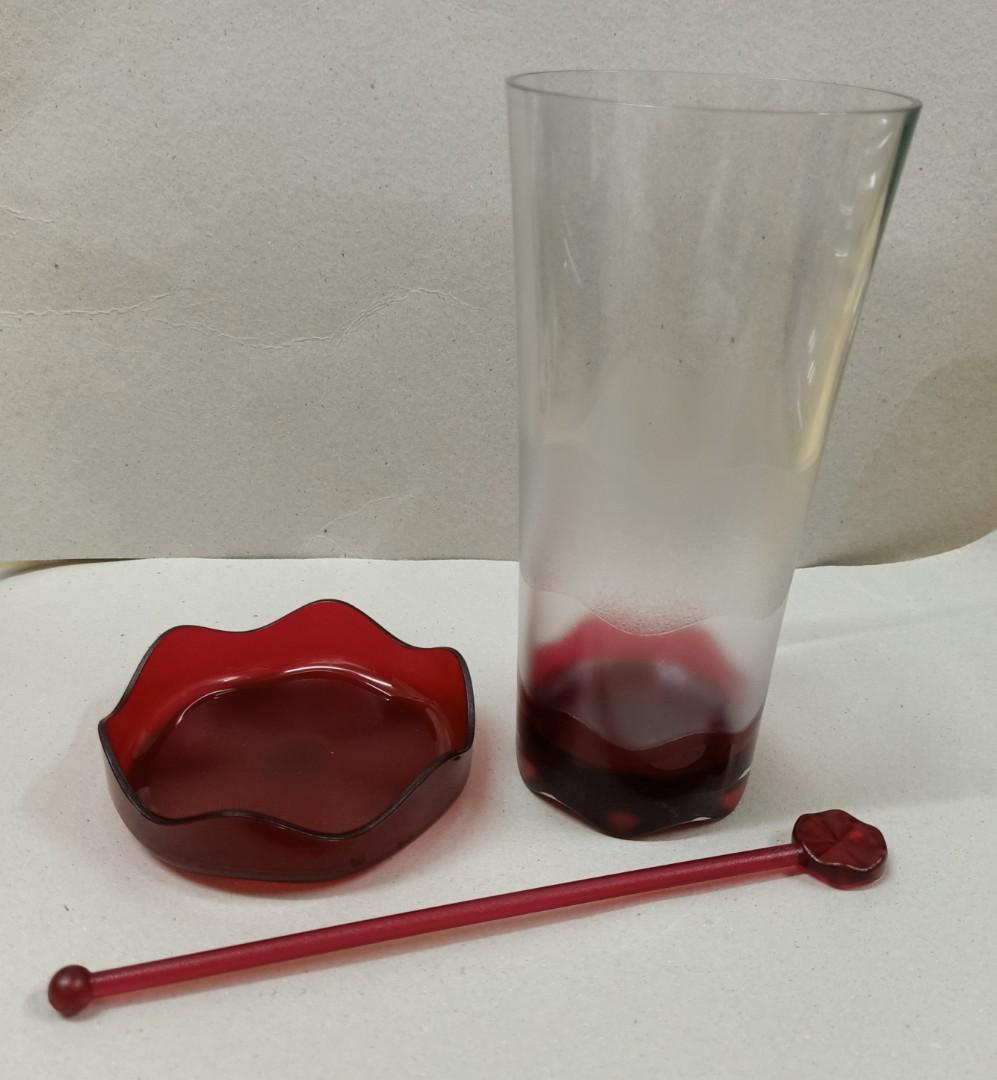 TUPPERWARE Sheerly Elegant jewel tone set (RUBY), Furniture & Home ...