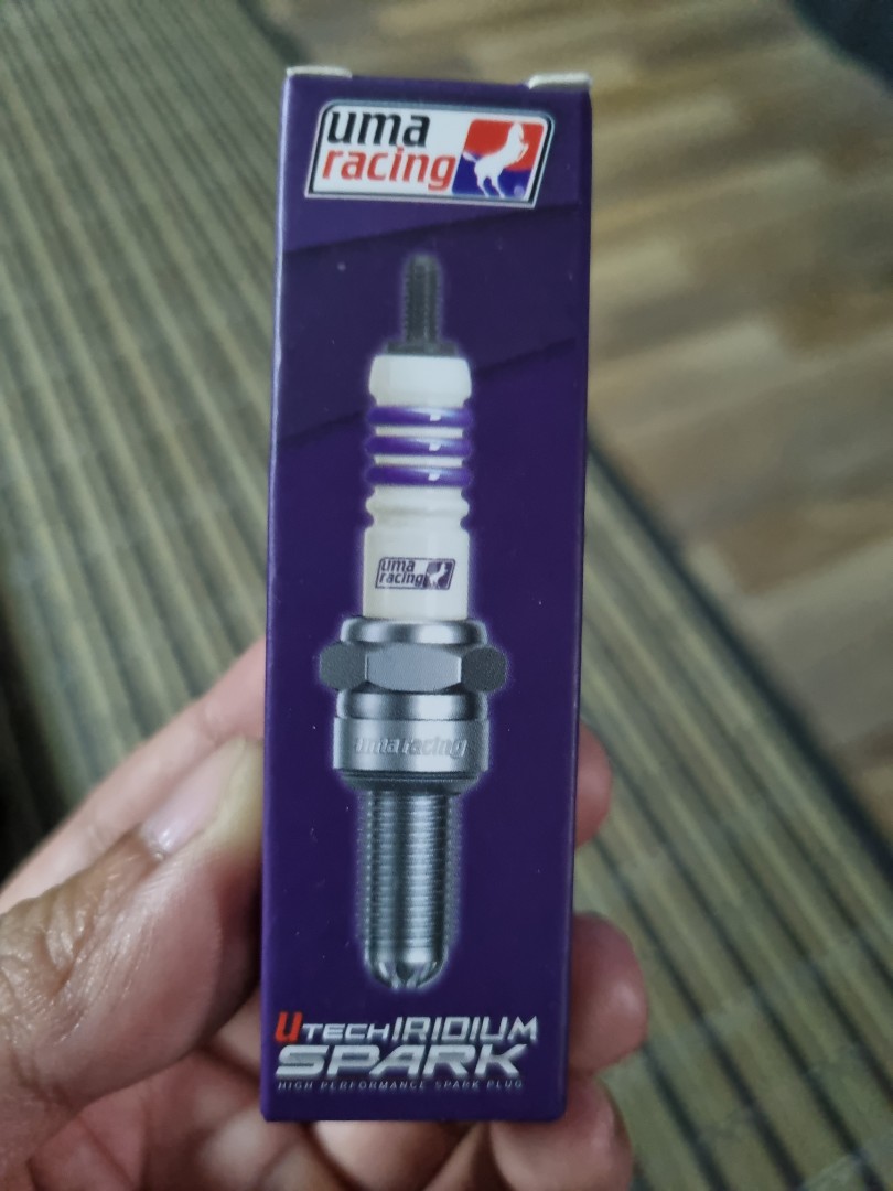 Uma racing iridium spark plug AB9R3I, Motorcycles, Motorcycle ...