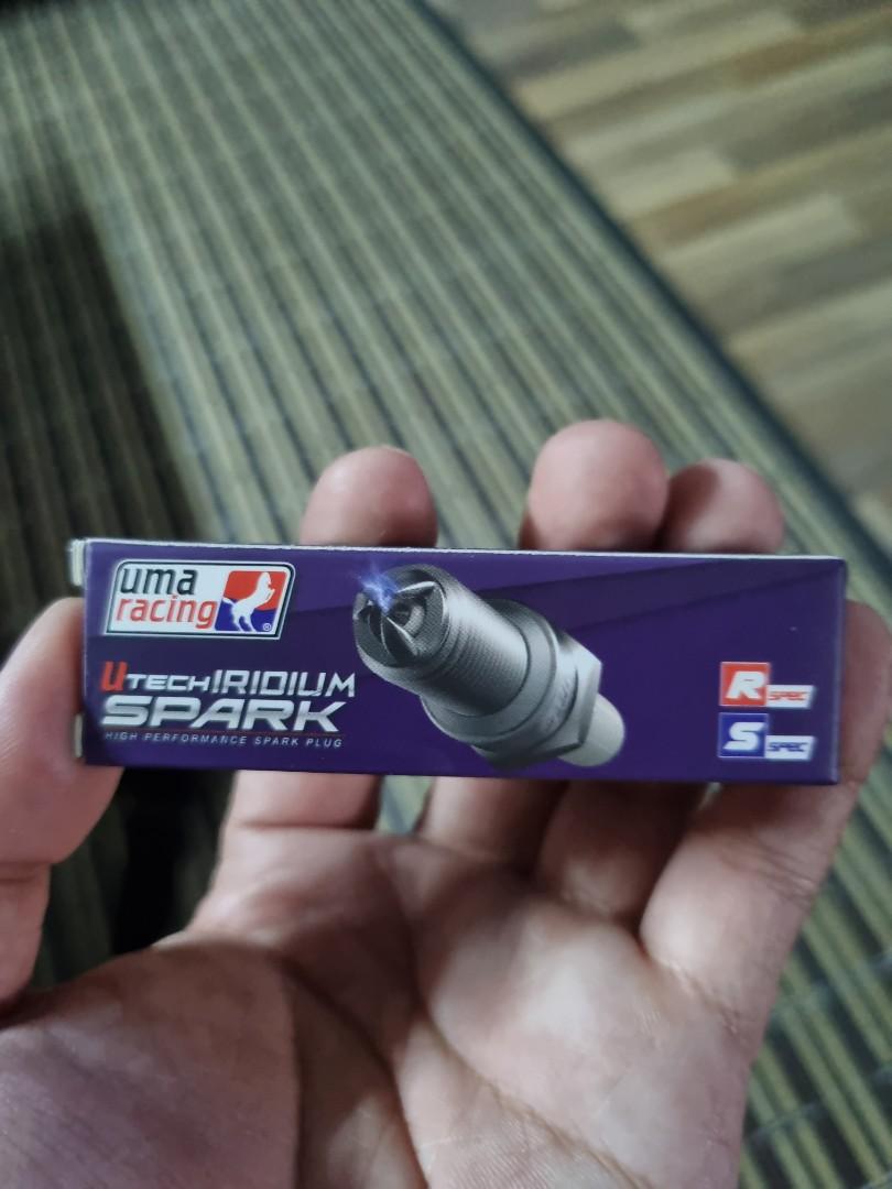Uma racing iridium spark plug AB9R3I, Motorcycles, Motorcycle ...