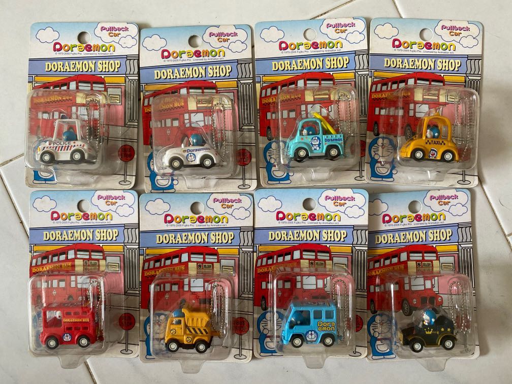 vintage doraemon pull back cars collectable (2005), Hobbies & Toys ...