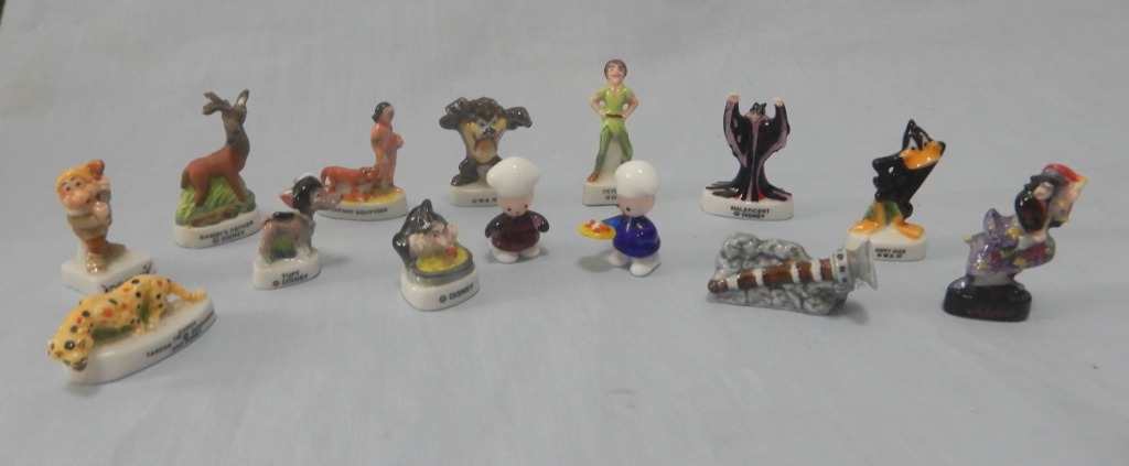 Vintage French Feves set of 12 miniature figurines dollhouse Disney ...
