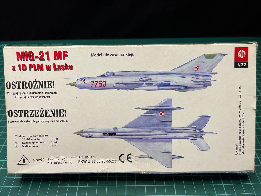 1/72 MIG-21 SM/MF scaled model kit by Plastyk, Hobbies & Toys ...