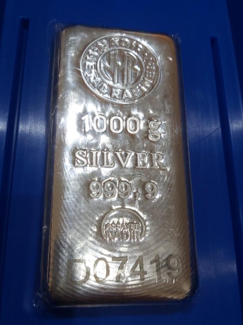 1 kg Nadir Silver bar, Hobbies & Toys, Memorabilia & Collectibles ...