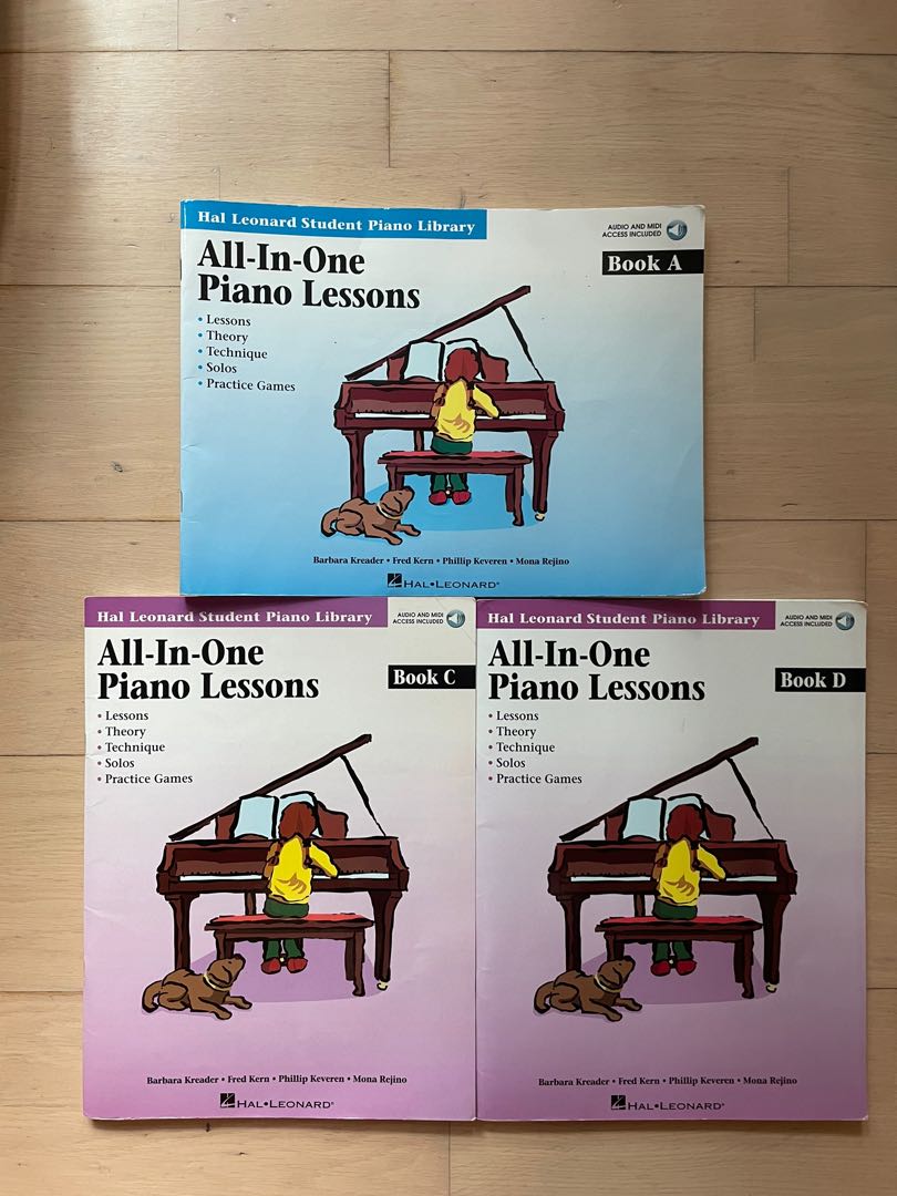 All in one Piano Lessons 鋼琴書, 興趣及遊戲, 書本 & 文具, 教科書 - Carousell