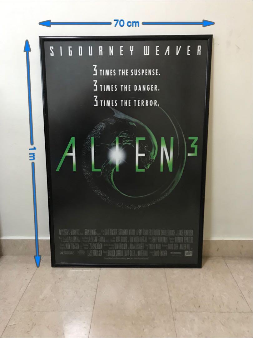 Alien 3 - Movie Poster, Hobbies & Toys, Memorabilia & Collectibles, Fan ...