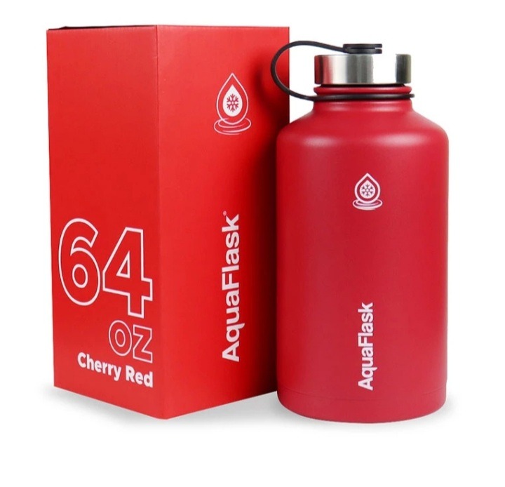 Aqua Flask 64oz Wide Mouth Water Bottle, Furniture & Home Living ...