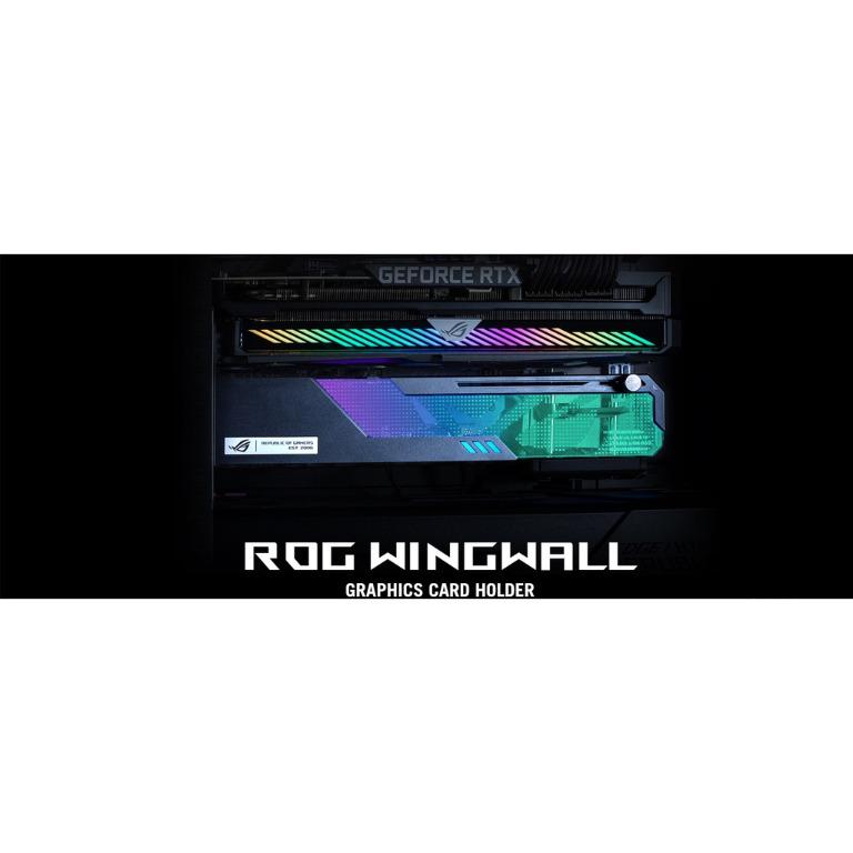 Asus ROG Wingwall Argb Graphics Card Holder | GPU length above 18cm ...