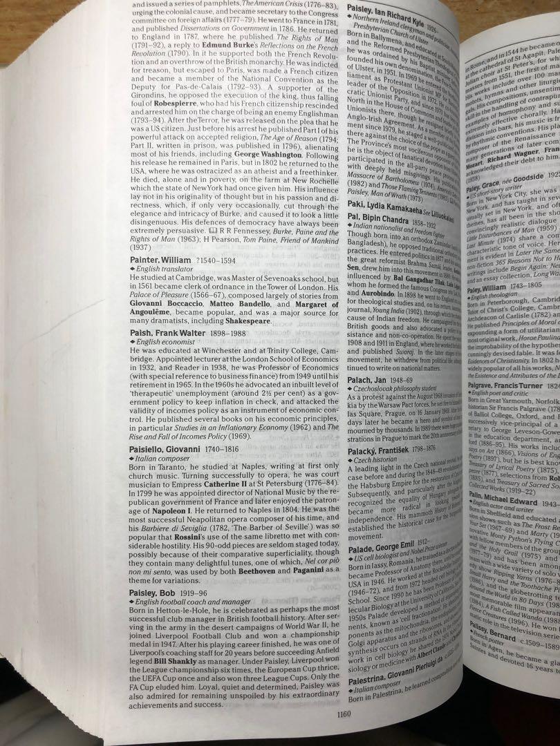 Biographical Dictionary by Chambers, Hobbies & Toys, Books & Magazines ...