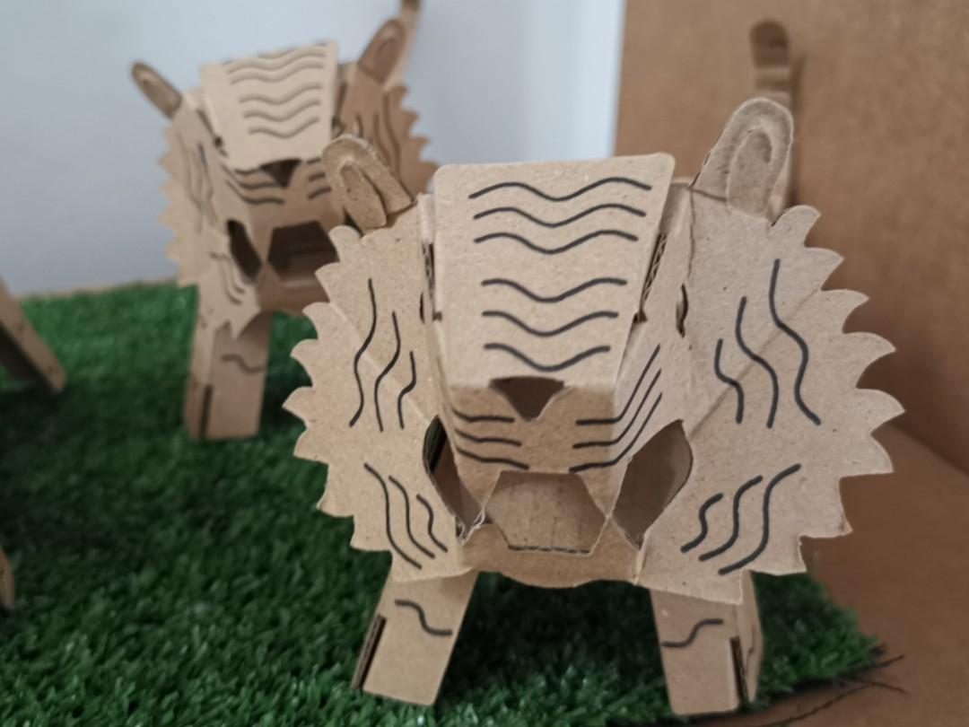 Cardboard Tiger, Hobbies & Toys, Stationery & Craft, Art & Prints on ...