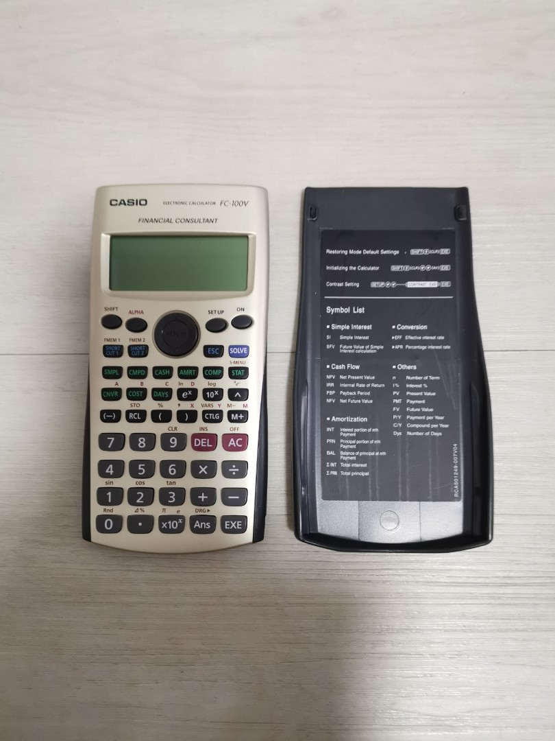 Casio FC-100V Financial calculator, Mobile Phones & Gadgets, Other ...