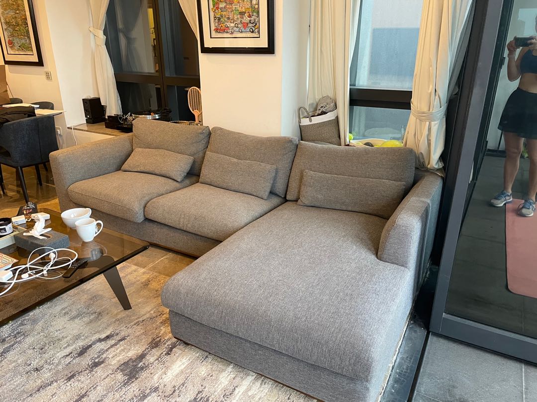 Castlery L shape couch, Furniture & Home Living, Furniture, Sofas on ...
