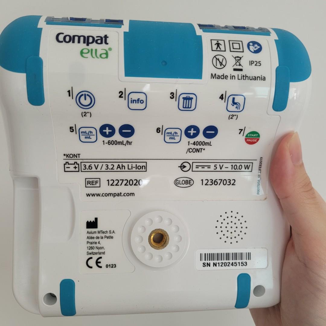 Compat Ella Portable Enteral Feeding Pump, Health & Nutrition, Medical ...