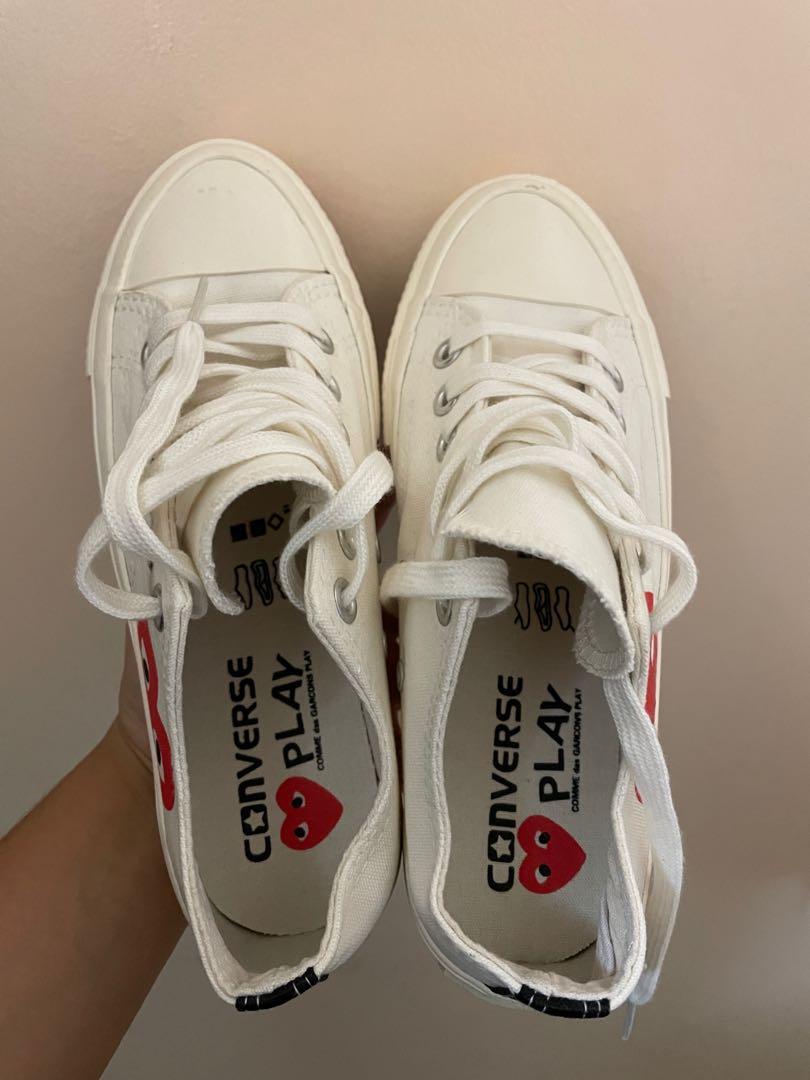 Converse x Play Shoes, Women's Fashion, Footwear, Sneakers on Carousell