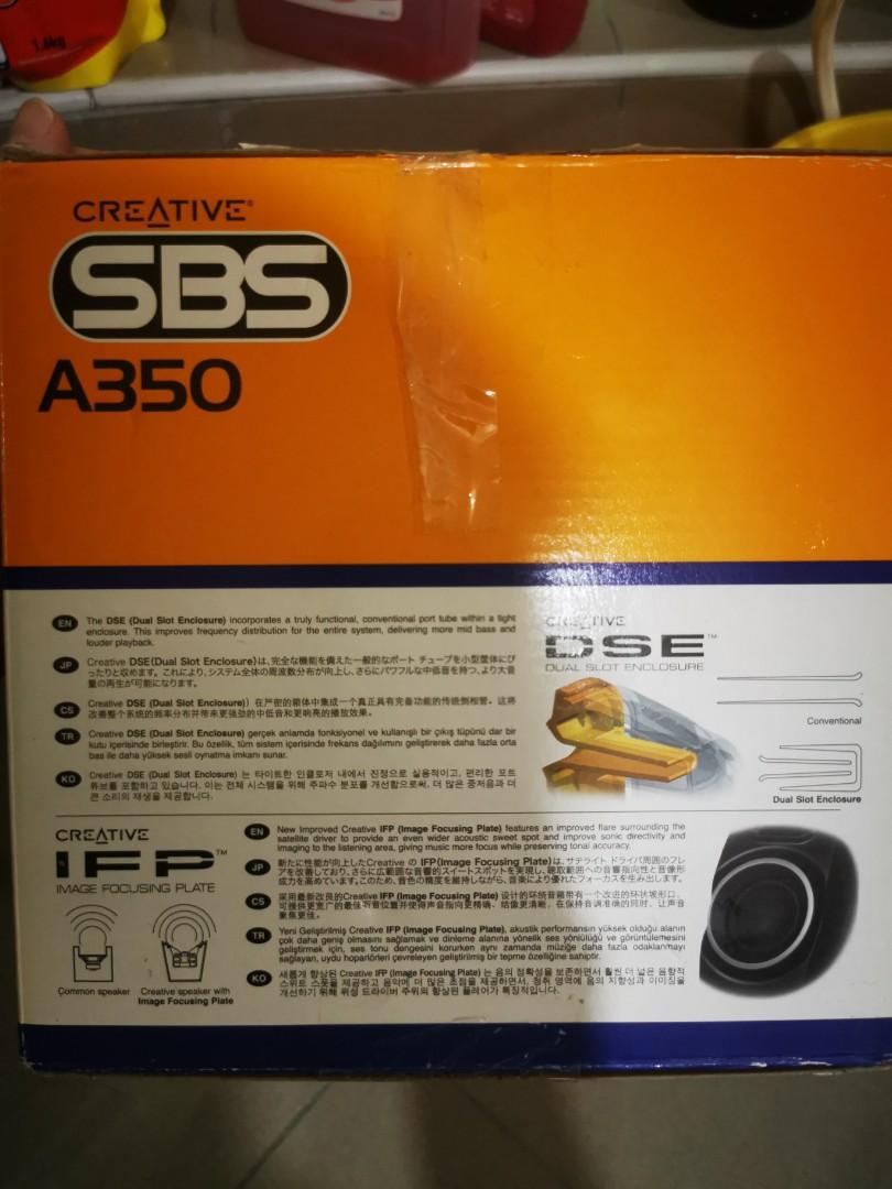 Creative SBS A350 2.1 Speaker System, Audio, Soundbars, Speakers ...