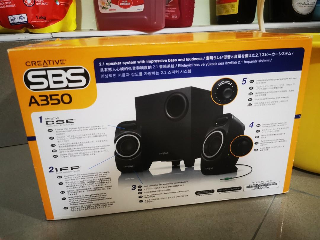 Creative SBS A350 2.1 Speaker System, Audio, Soundbars, Speakers ...