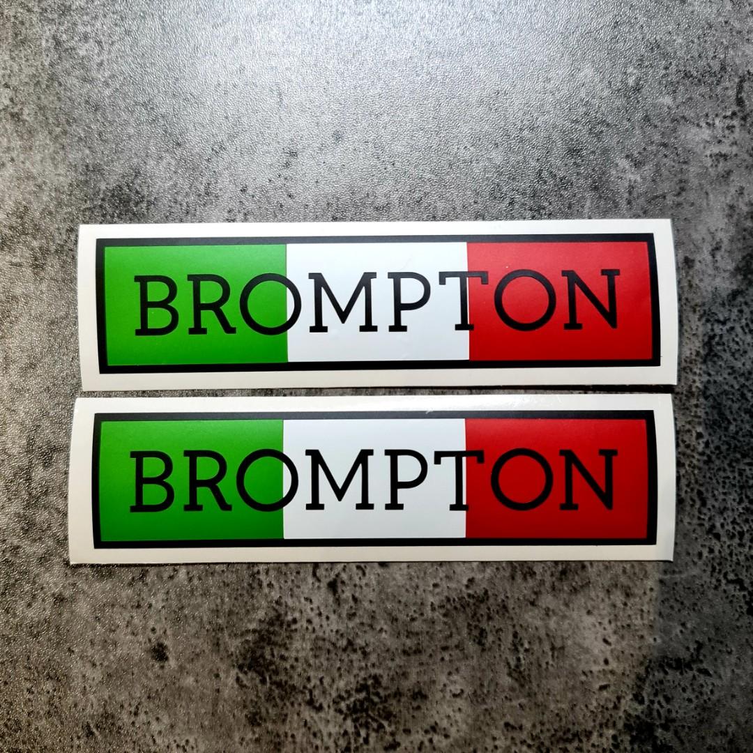 Customised Brompton Sticker, Sports Equipment, Bicycles & Parts, Parts ...