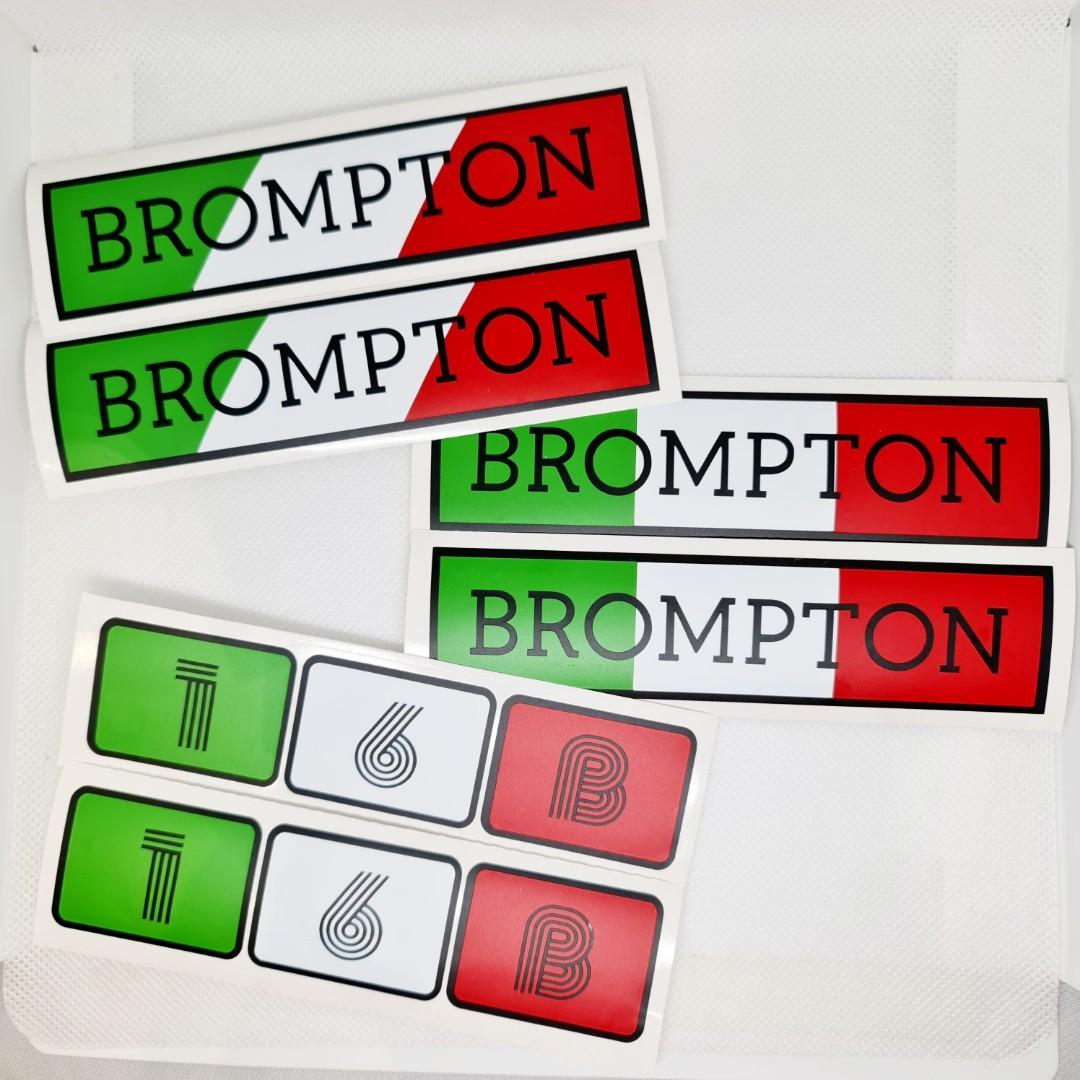 Customised Brompton Sticker, Sports Equipment, Bicycles & Parts, Parts ...