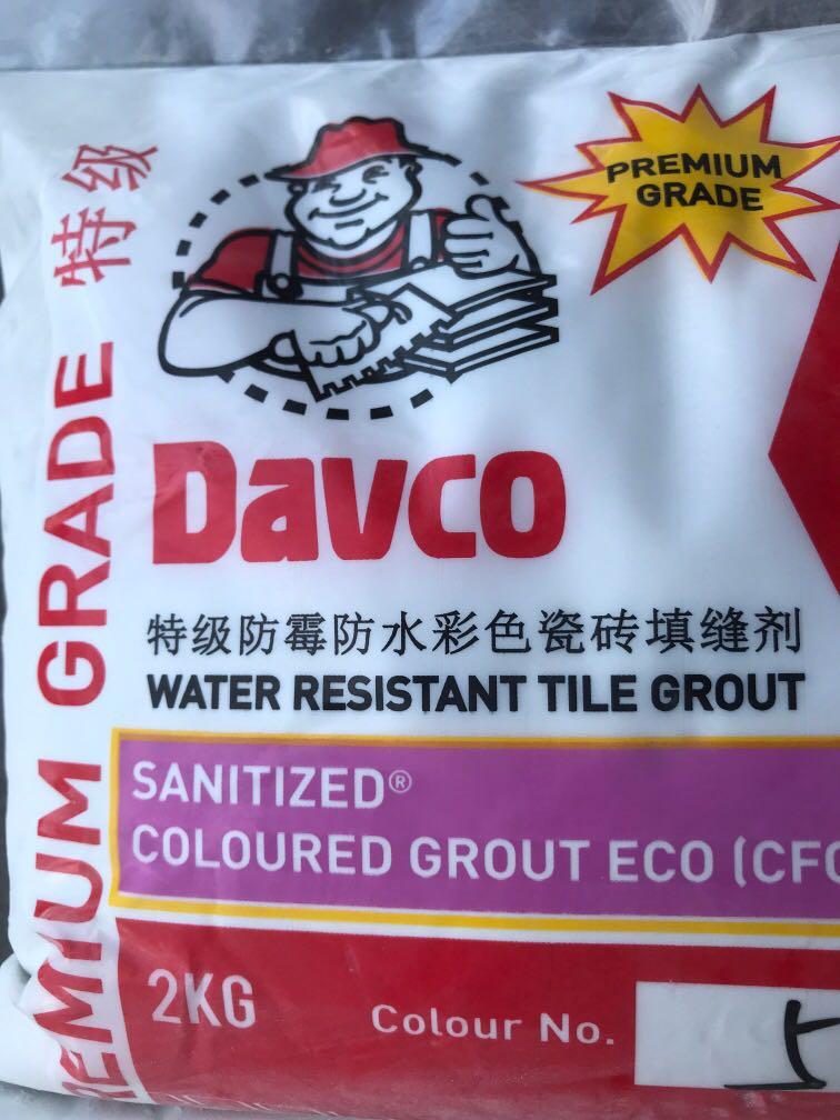Davco Tile Grout - water resistant, Everything Else on Carousell