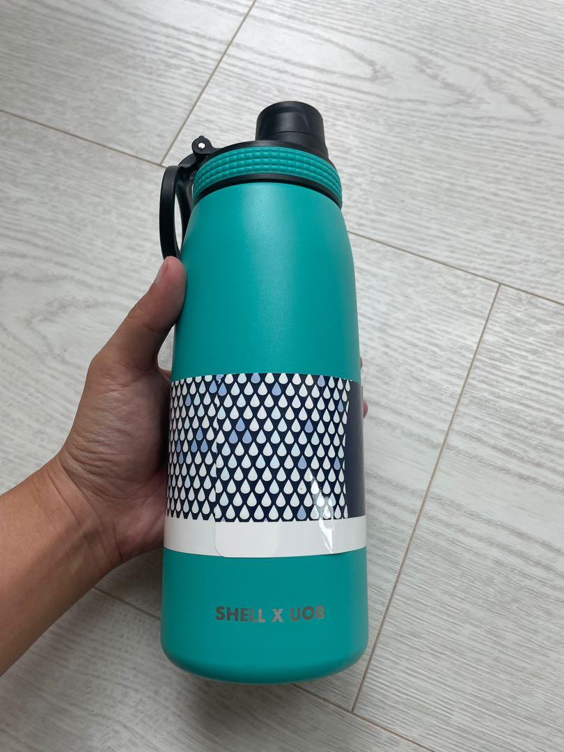 Green SHELL X UOB bottle, Furniture & Home Living, Kitchenware ...
