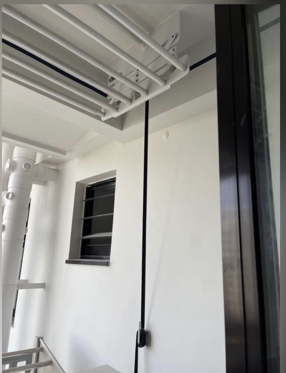 HDB BTO clothes drying rack, Furniture & Home Living, Bathroom ...