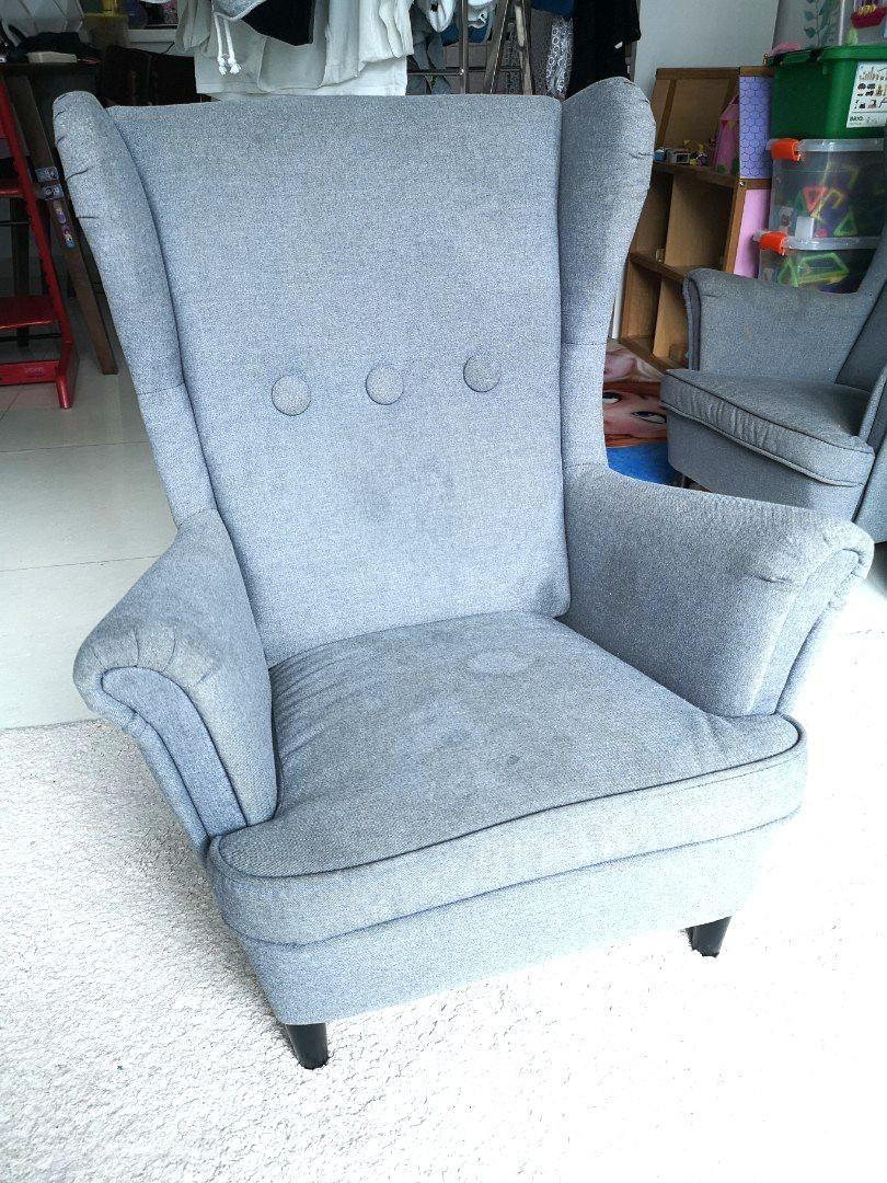 Ikea STRANDMON kids armchairs x 2, Furniture & Home Living, Furniture ...