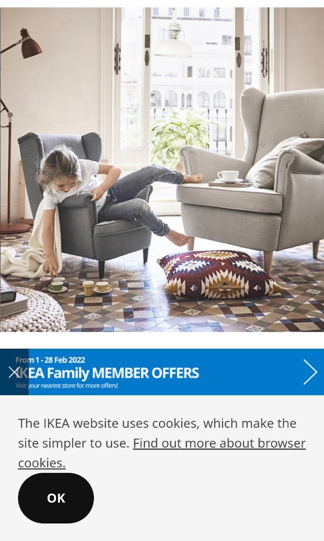 Ikea STRANDMON kids armchairs x 2, Furniture & Home Living, Furniture ...