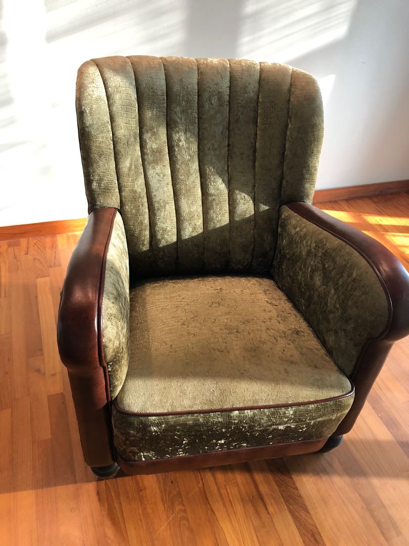 Logan Luxury Reading Chair/ Arm Chair, Furniture & Home Living ...