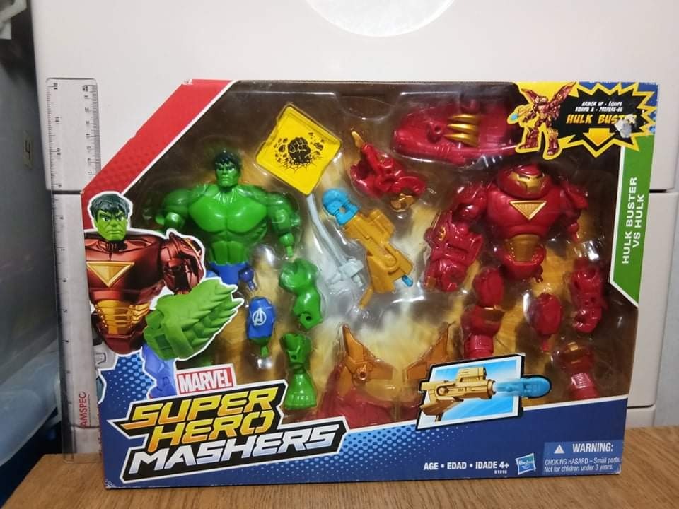 Marvel Super Hero Mashers Incredible Hulk and Hulkbuster Marvel Hasbro ...