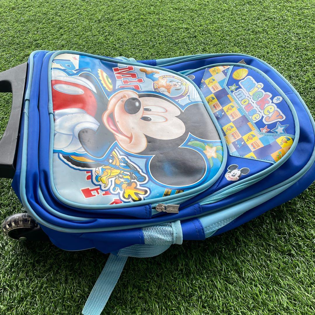 Mickey Mouse Luggage pull along backpack, Babies & Kids, Going Out ...
