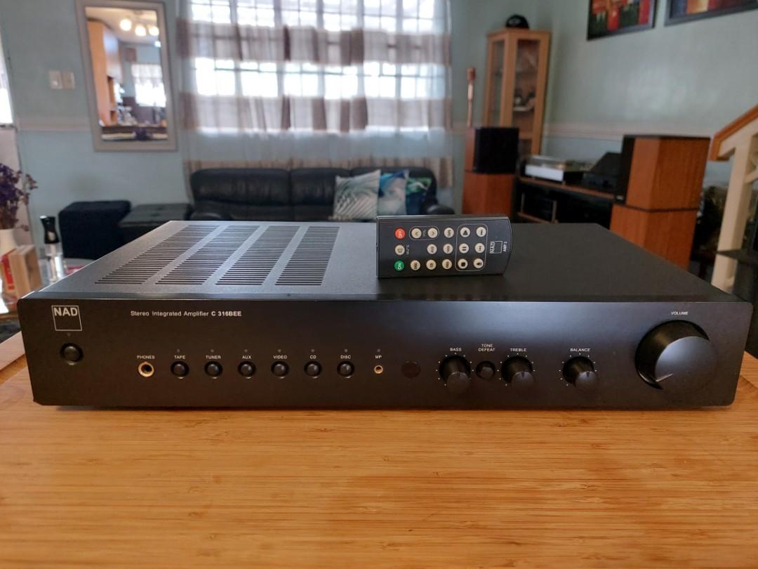 NAD C316 bbe integrated amplifier, Audio, Soundbars, Speakers ...