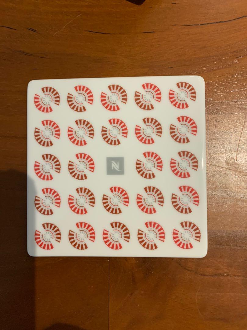 Nespresso porcelain coaster BNIB, Furniture & Home Living, Kitchenware ...