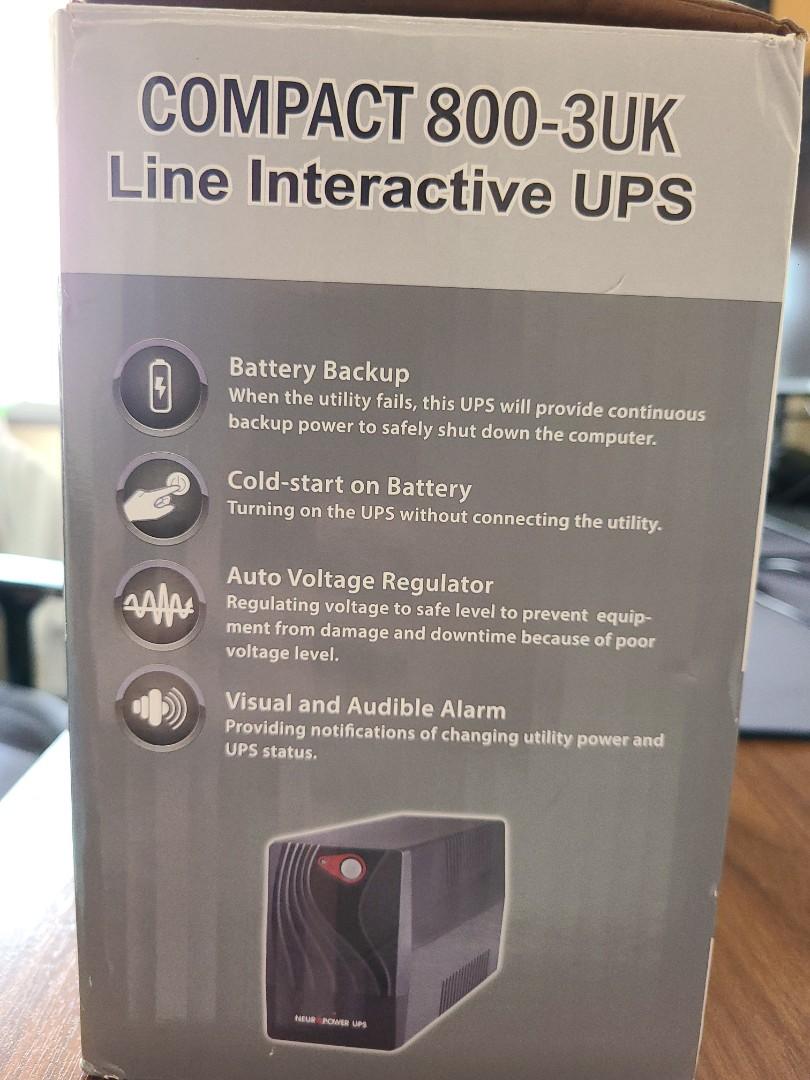 NEUROPOWER UPS Compact 800-3UK, Computers & Tech, Parts & Accessories ...