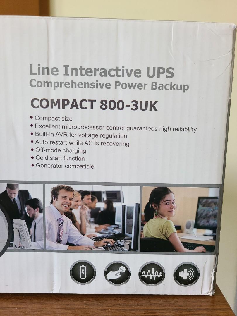 NEUROPOWER UPS Compact 800-3UK, Computers & Tech, Parts & Accessories ...