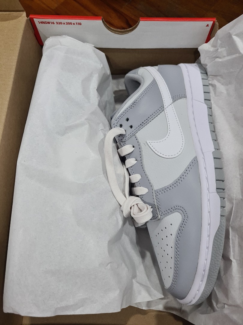 Nike dunk low wolf grey, Men's Fashion, Footwear, Sneakers on Carousell