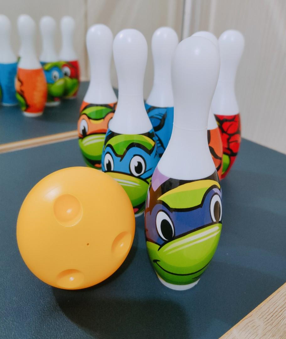 Ninja Turtles bowling, Hobbies & Toys, Toys & Games on Carousell