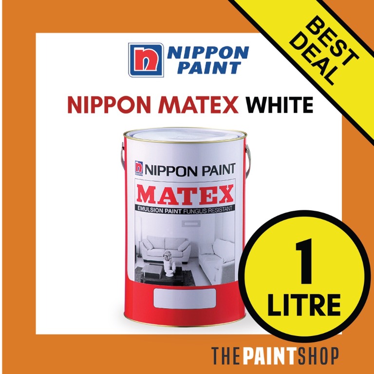 NIPPON PAINT Matex Paint 1L, Furniture & Home Living, Outdoor Furniture ...