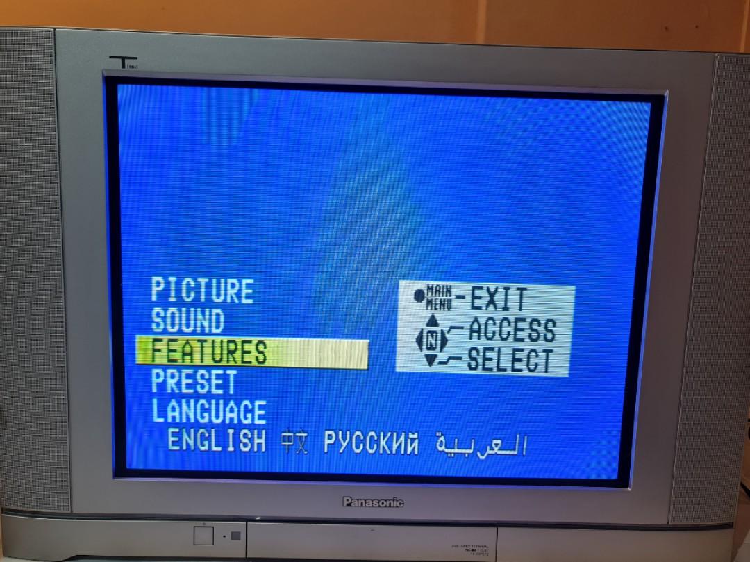 Panasonic CRT TV Retro Gaming Sega PS2, TV & Home Appliances, TV ...