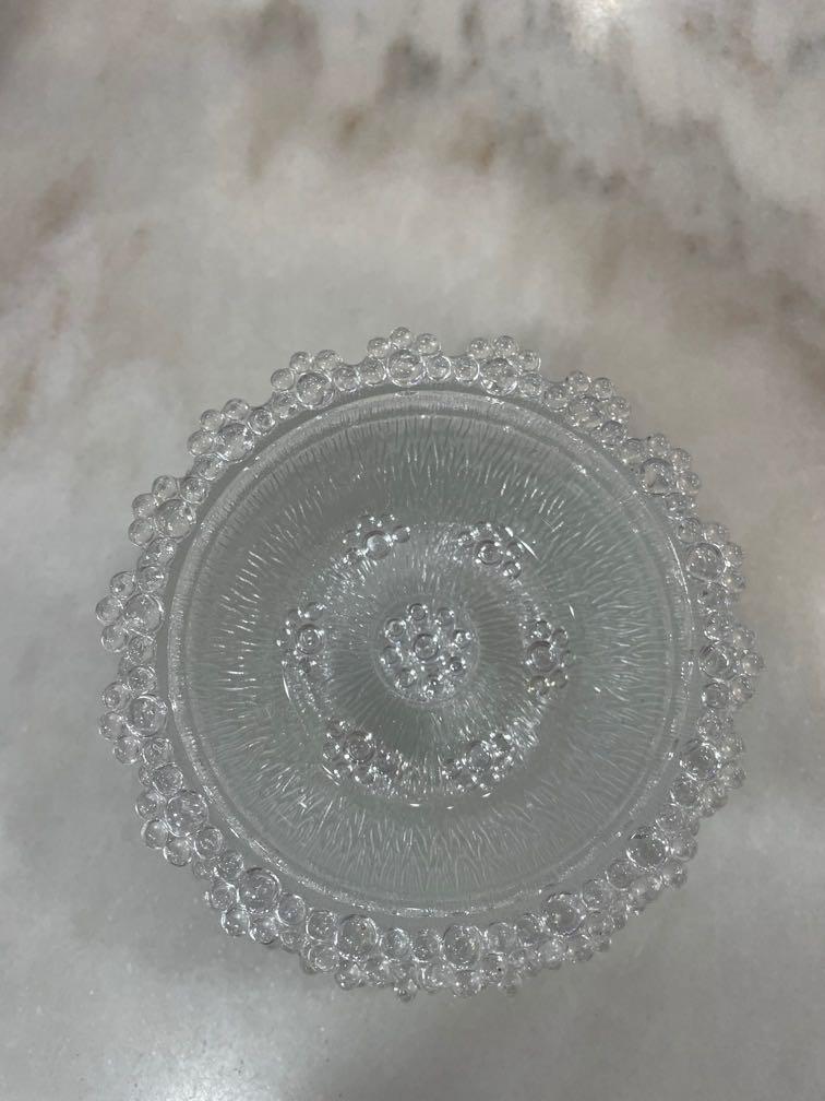 Pretty glass plates set, Furniture & Home Living, Kitchenware ...