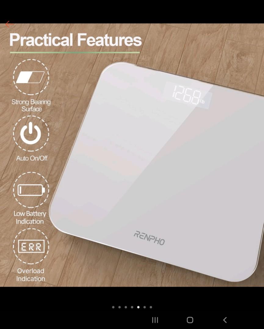 Renpho Scale, Health & Nutrition, Health Monitors & Weighing Scales on ...