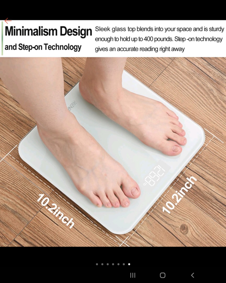 Renpho Scale, Health & Nutrition, Health Monitors & Weighing Scales on ...
